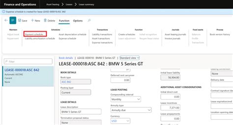 How To Use Asset Leasing In Dynamics 365 Finance And Operations Encore Business Solutions
