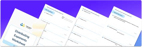 Free Distributing Exponents Worksheet
