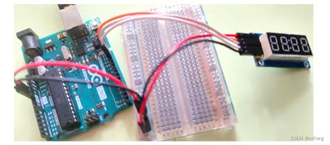 Arduino 驱动4位时钟类型的3线数码管（74hc595）arduino 74hc595 4位数码管 Csdn博客