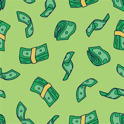 Money Seamless Pattern Illustration For Print Wallpaper Decoration