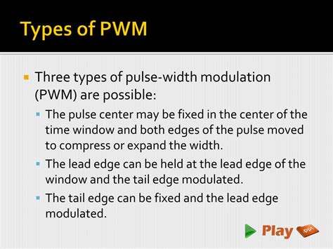 PPT PWM Pulse Width Modulation PowerPoint Presentation Free Download ID 3459045