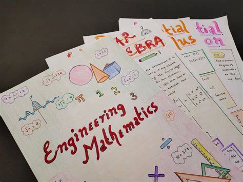 Engineering Mathematics Aesthetic Study Notes For BTech FE STEM Science Technology