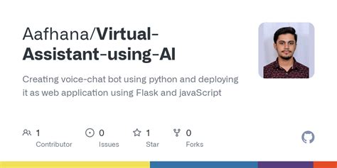 github aafhana virtual assistant using ai creating voice chat bot