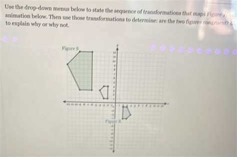 Solved Use The Drop Down Menus Below To State The Sequence Of