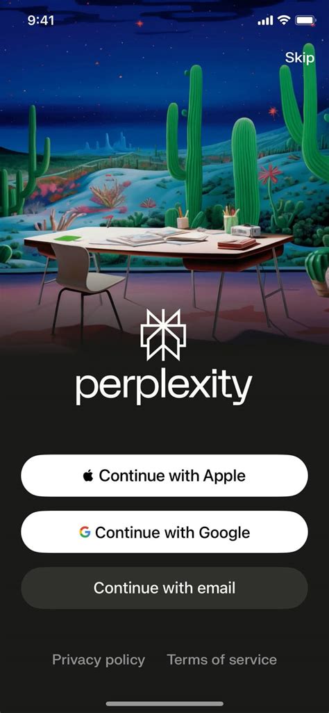Perplexity Ios App Welcome Screen Ui