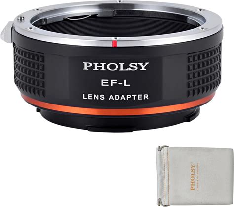 Pholsy Lens Mount Adapter Manual Focus Ef To L Compatible