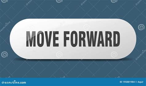 Move Forward Button Move Forward Sign Key Push Button Stock Vector
