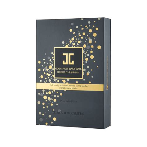 Jayjun Gold Snow Black Mask O2 Nails Canada Beauty Store