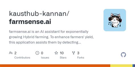 Github Kausthub Kannanfarmsenseai Farmsenseai Is An Ai Assistant For Exponentially Growing