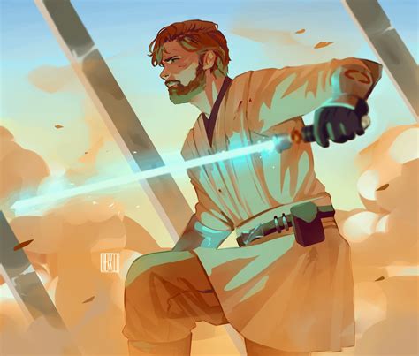Obi Wan Kenobi Star Wars Drawn By Cherriielle Danbooru