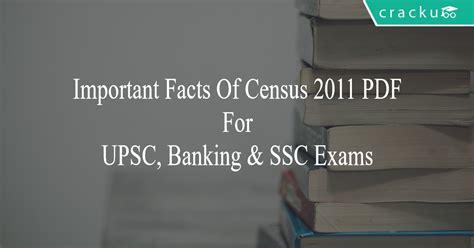 Important Facts Of Census 2011 Pdf Cracku