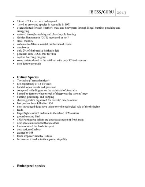 Ib Ess Exam Notes Pdf