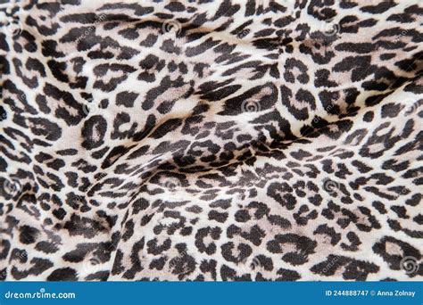 Leopard Print Pattern Fabric Texture Background Effect Leopard Fabric