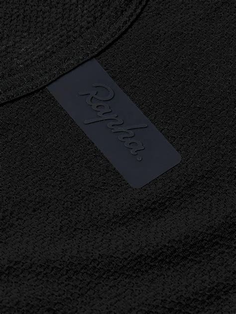 Rapha Logo Appliquéd Wool Blend Mesh Cycling Tank Top Black Rapha