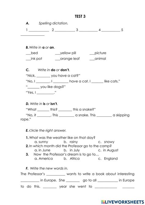 Analyse Test 3 Free Interactive Worksheets 7094157