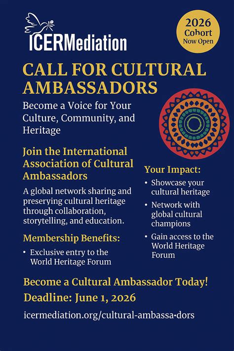 Cultural Ambassadors Program Become A Voice For Your Culture And Heritage