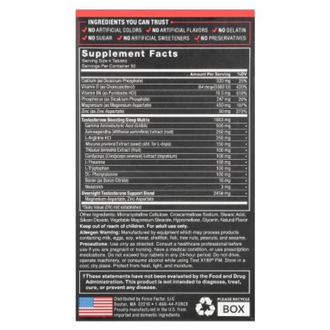 Force Factor Test X180® Pm 120 Tablets 120 Count Kroger