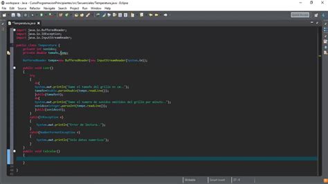 Programa Que Calcule La Temperatura Eclipsejava Youtube