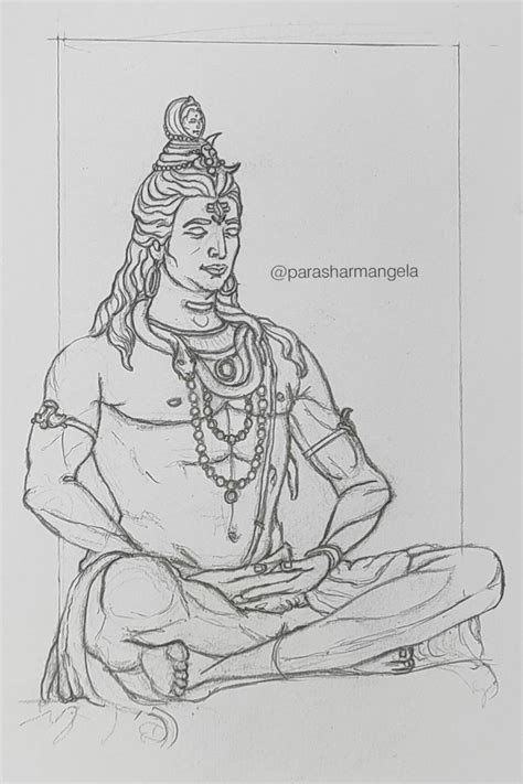 Lord Mahadev Drawing Step By Step 😊🙏 Step By Step Drawing Photos Of Lord Shiva Mandala Drawing