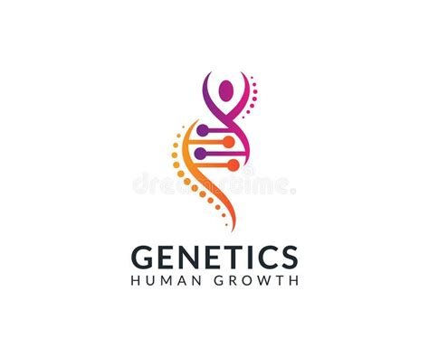 Genetics Logo Template For Healthcare Clinics Stock Illustration Illustration Of Microbiology