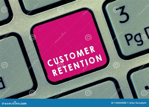 Handwriting Text Customer Retention Concept Meaning Keeping Loyal Customers Retain Many As