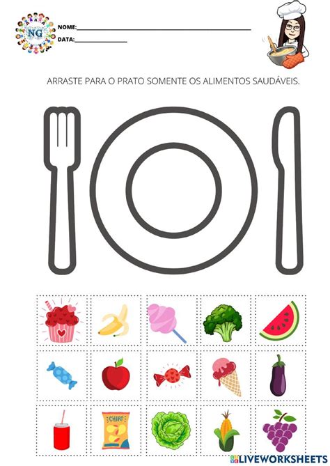 818473 Alimentação Alda Martiniano Liveworksheets