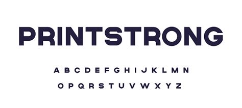 굵은 글자 유형 벡터 일러스트레이션이 있는 강력한 Sans Serif 대문자 글꼴 산세리프체에 대한 스톡 벡터 아트 및 기타 이미지 산세리프체 컴퓨터 글자 볼드체