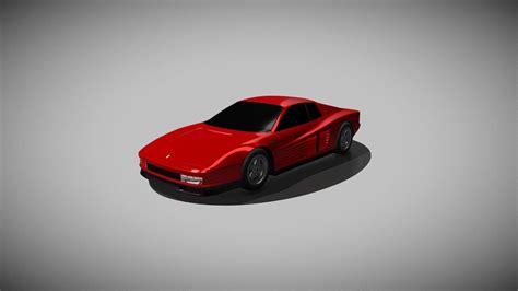 Ferrari Testarossa Download Free 3d Model By Angrybearr C513729