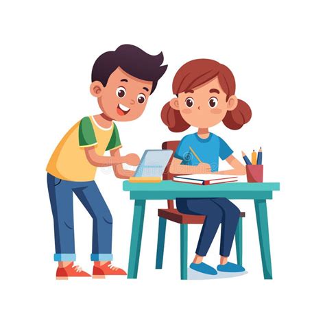 Cartoon Helping A Friend