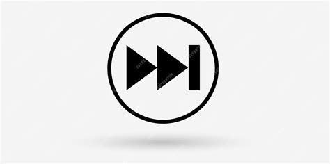 Premium Vector Forward Button Icon Vector Illustration