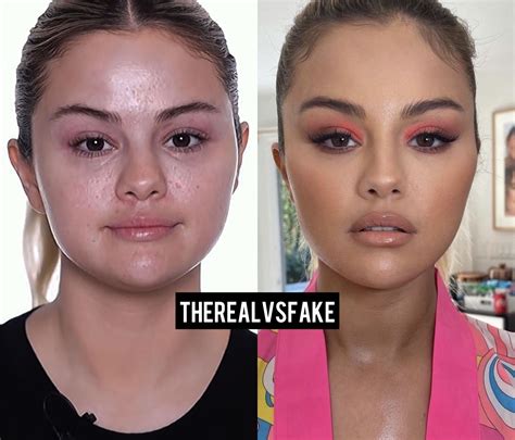 Selena Gomez No Make Up Reality Vs Instagram Celebs Without Makeup