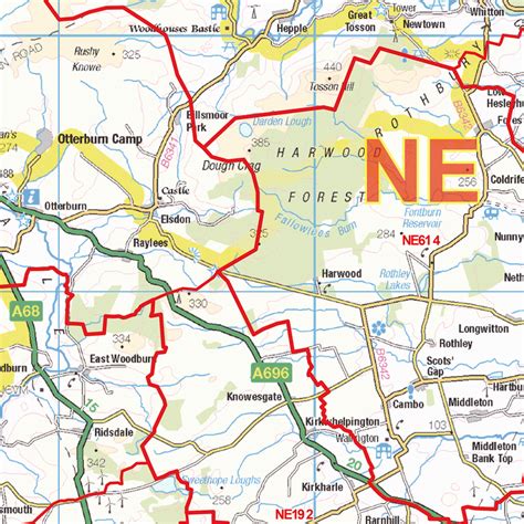 Newcastle Postcode Map Ne Map Logic