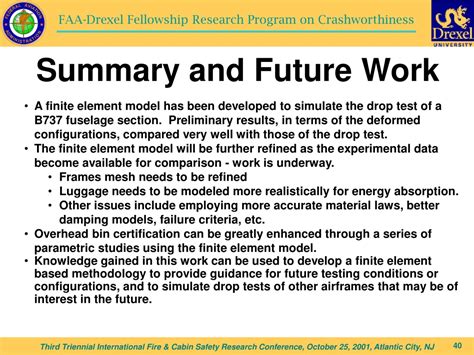 Ppt Finite Element Simulation Of A Vertical Drop Test Of A Boeing 737 Ppt Finite Element Simulation Of A Vertical Drop Test Of A Boeing 737
