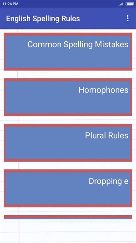 English Spelling Rules For Android Download