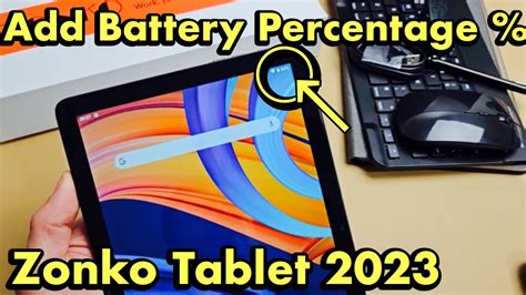 Zonko Tablet 2023 How To Add Battery Percentage Youtube