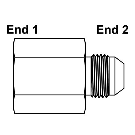 JIC Female X JIC Male Straight Adapter JIC Female To JIC Male Straight JIC