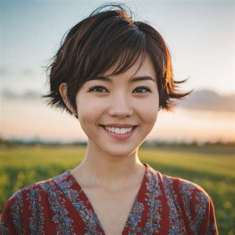 Cute Japanese Woman In Digital Style Stable Diffusion Online