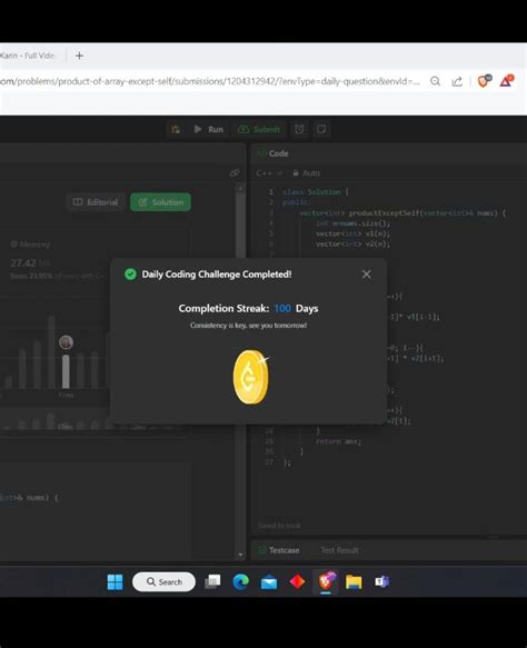 Pankaj Kumar Rai On Linkedin 100daysofcode Leetcode Problemsolving Codingjourney