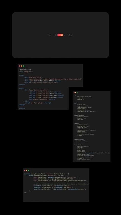 Lava Lamp Button Hover Effect With Css 🔥🎨 Web Design Landing Page