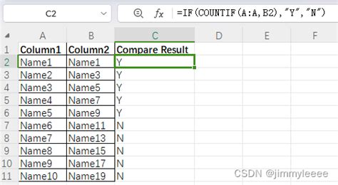 Excel如何比较两列数据的不同excel比较两列数据的不同 Csdn博客 Excel如何比较两列数据的不同excel比较两列数据的不同 Csdn博客