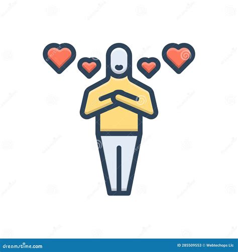 Color Illustration Icon For Feels Emotion And Love Stock Vector Illustration Of Feeling