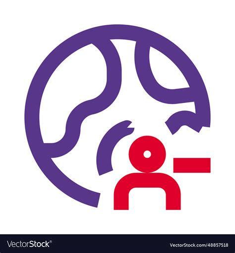 Deleting A User Account On Global Scale Royalty Free Vector