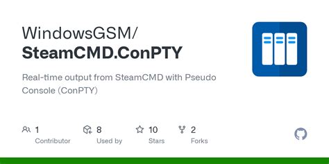 Github Windowsgsmsteamcmdconpty Real Time Output From Steamcmd