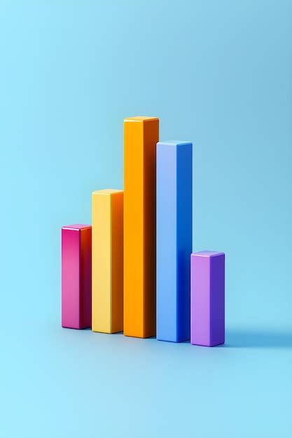 Premium Photo Colorful Bar Graph Displaying Comparative Data Metrics For Various Categories
