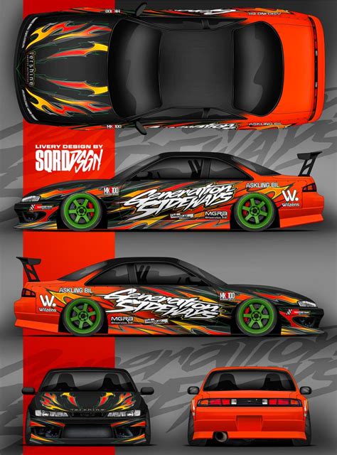 Drifting Livery Design For Nissan Silvia S14 Drift Car Livery Ideas