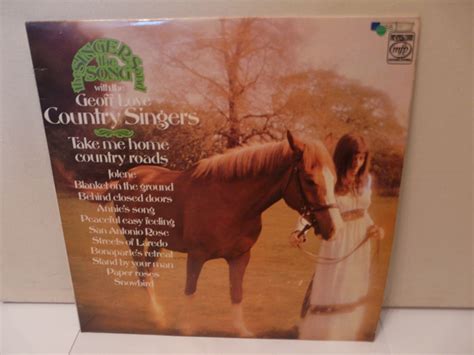 Vinyl Album Geoff Love Country Singers Take Me Home Country Roads