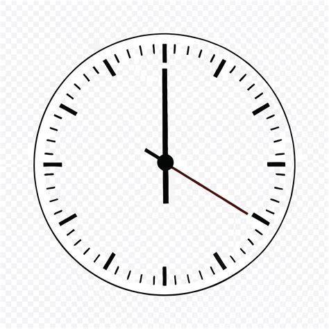 Simple Analog Clock Showing The Time Of Four Oclock Precise Timepiece