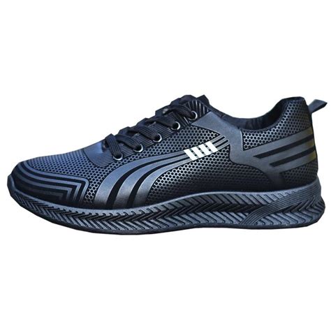 Cheap Non Slip Mens Leather Upper Shoes Waterproof Sneakers Soft
