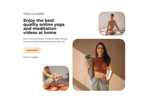 Enjoy The Best Yoga Classes Css Template By Nicepage