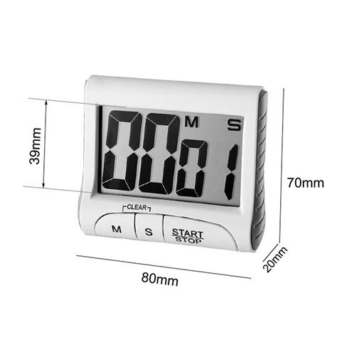 Lcd Digital Display Timer Multifunctional Portable Grandado